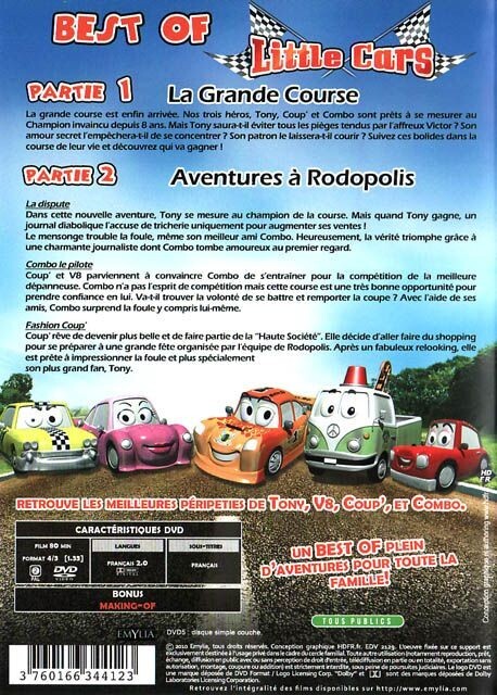 La Grande Course+ Little Cars 2 (Aventures À Rodopolis) - DVD - NEUF | eBay