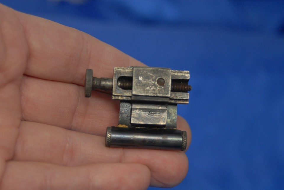 Original Sharps Rifle Front Sight Wind Gauge Spirit Level Antique ...