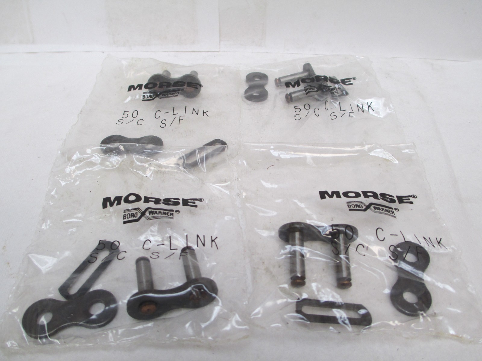 NEW "LOT OF 4" MORSE 50 CONNECTING CHAIN LINK SPRING CLIP | eBay