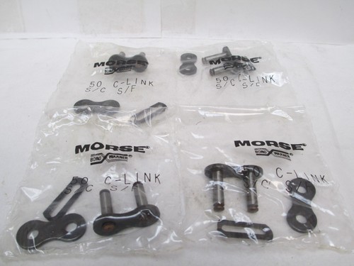 NEW "LOT OF 4" MORSE 50 CONNECTING CHAIN LINK SPRING CLIP | eBay