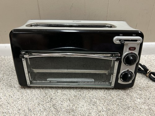 Hamilton Beach 22708 Toastation Compact 2 in 1 Two Slice Toaster Oven ...