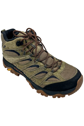 Merrell Men's Moab 3 Prime Mid Waterproof Ankle Boots Olive/Gum | eBay