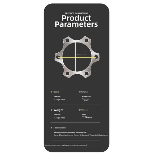 Bicycle Disc Brake Adapter 7.76mm Thickness For 6-bolt Disc Brake ...