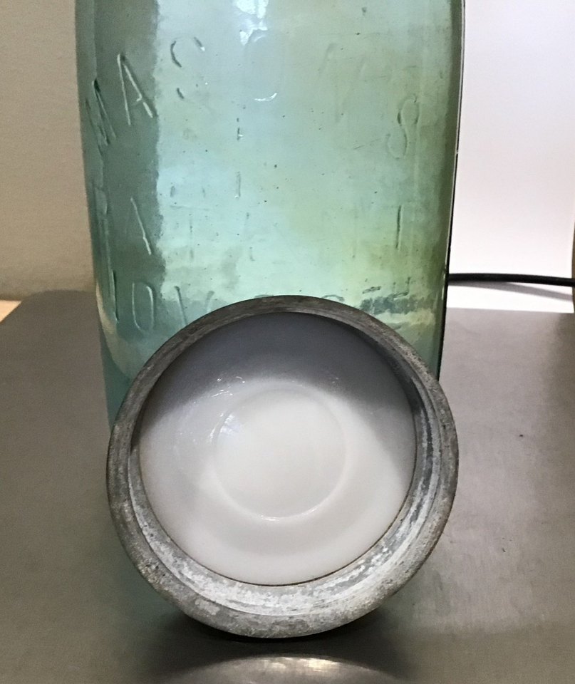 Antique Masons Jar Patent Nov 30th 1858 Quart Fruit Jar Aqua Glass ...