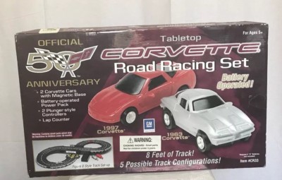 Feldstein 50 Anniversary Official Tabletop Corvette Road Racing Car Set ...