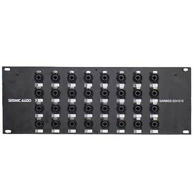 32 Channel XLR TRS Combo Splitter Snake Cable - two 15' XLR trunks Rack ...