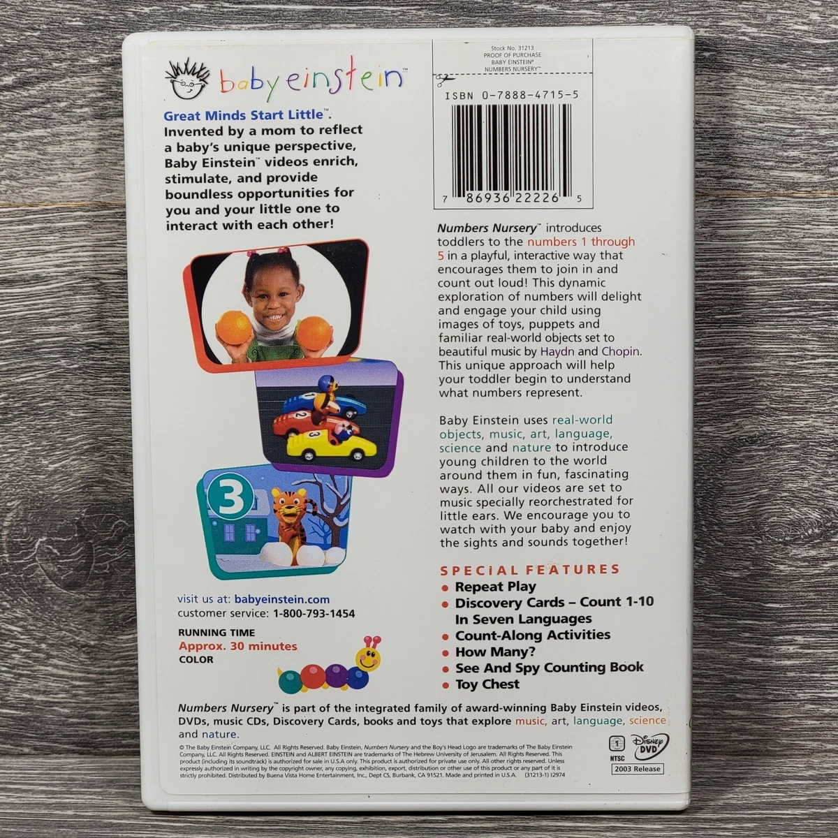 Numbers Nursery Vhs