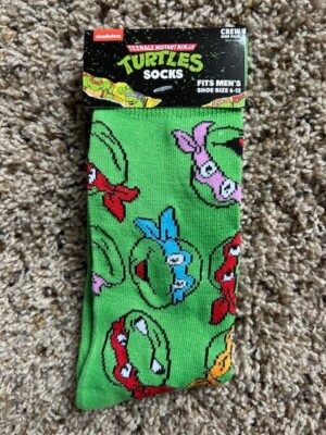Green Teenage Mutant Ninja Turtles Socks - Fits Men's shoe size 6-12 ...