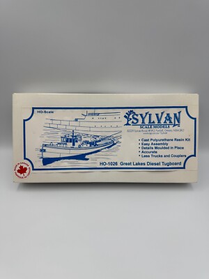 HO Sylvan Scale HO-1026 Great Lakes Diesel Tug Boat Kit. Unassembled ...