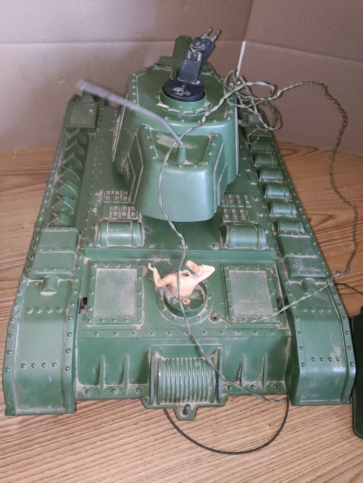 Rare Vintage 1960's Deluxe Reading Tiger Joe Tank Army Military Toy *AS ...