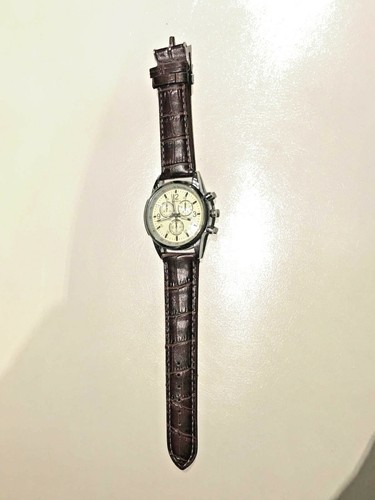 Watch GENEVA Leather Brown Adult Men Unisex Brand New | eBay Australia