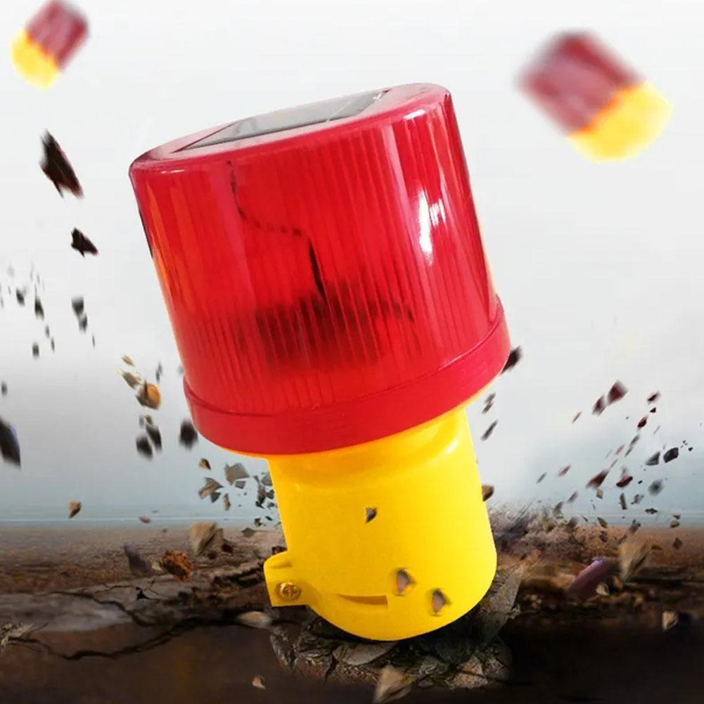 LED Solar Strobe Warning Light Flash Road Barricade Beacon Traffic ...