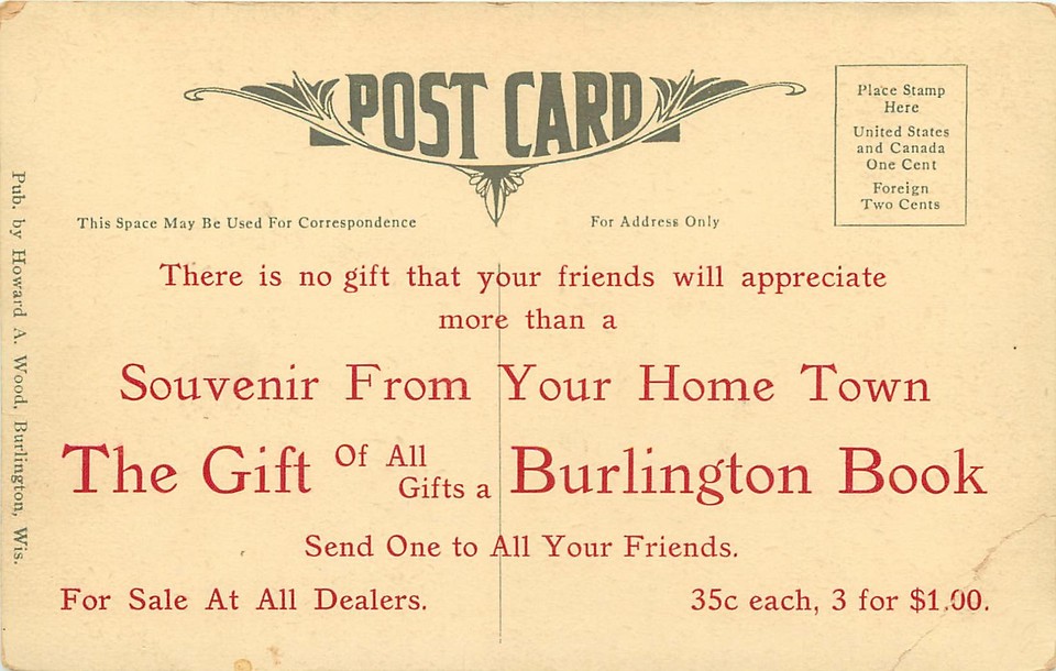 Wisconsin, WI, Burlington, High School 1910's Postcard | eBay