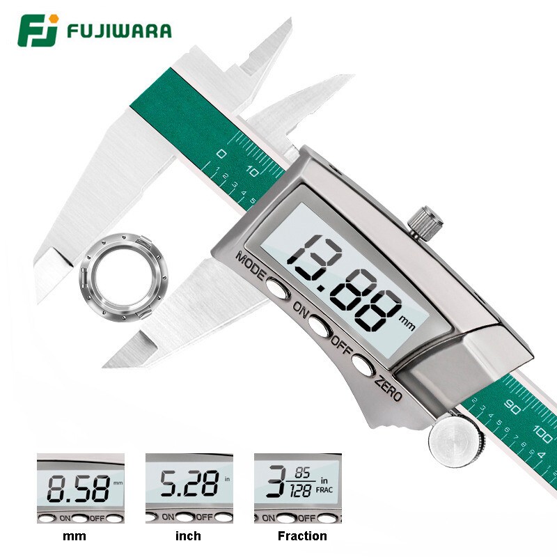 LCD Digital Display Stainless Steel Electronic Vernier Caliper 0-150mm ...
