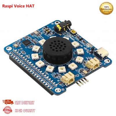 Raspi Voice HAT Dual Microphone For AI Voice Apps For Raspberry Pi 4B ...