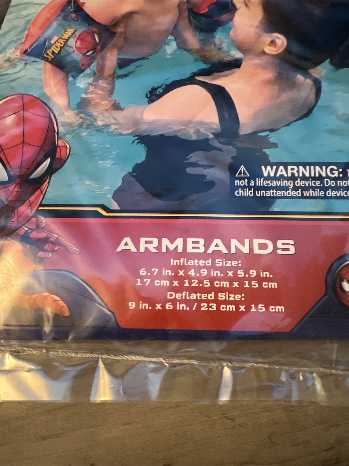 Marvel Spider-man Inflatable Arm Bands Water Pool Floaties Kids 3-6 ...
