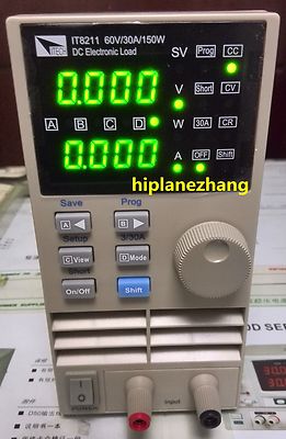 High Resolution 1mV/1mA DC Electronic Load 0-60V/30A/150W AC110-220V IT8211 | eBay