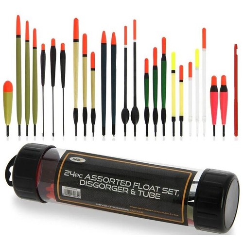NGT Fishing Float Set 24pc Assorted With Rubbers & Disgorgers Carp coarse Tackle | eBay UK