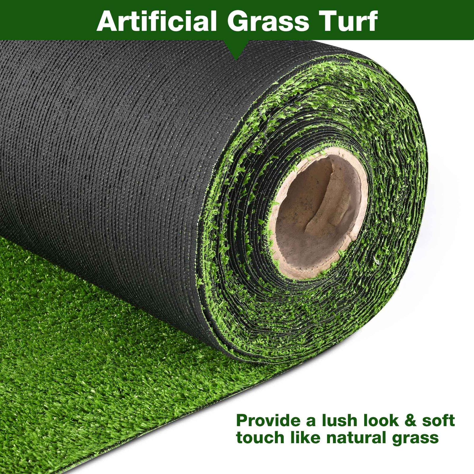 65x3 ft Synthetic Turf Grass Artificial Fake Lawn Floor Mat Carpet ...