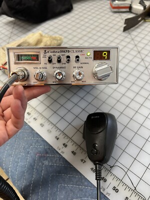 COBRA 25LTD CLASSIC CB RADIO 40CH MICROPHONE POWER CORD DYNAMIKE 2019 ...
