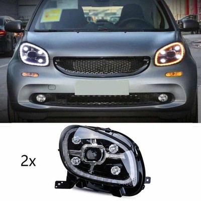 LED Headlights Assembly For 2016-2019 Benz Smart LED DRL Replace ...
