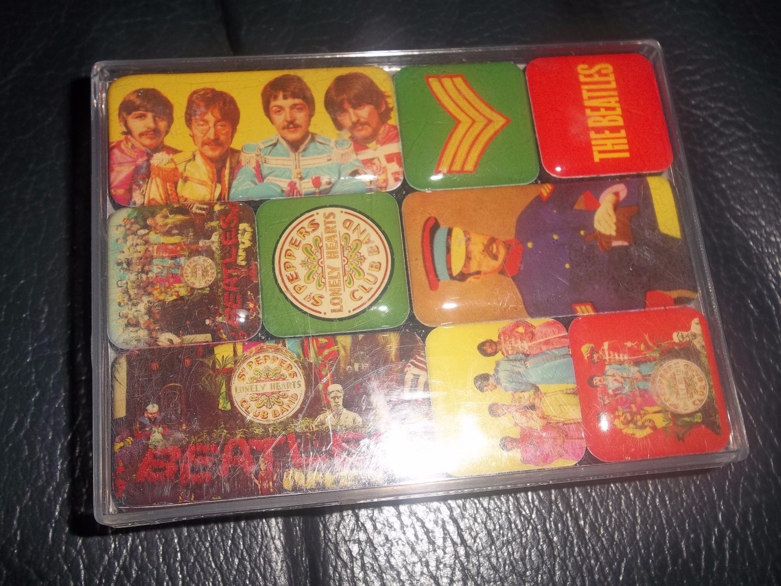 THE BEATLES SGT. PEPPERS LHCB MAGNET SET OF 9 INDIVIDUAL FRIDGE MAGNETS ...