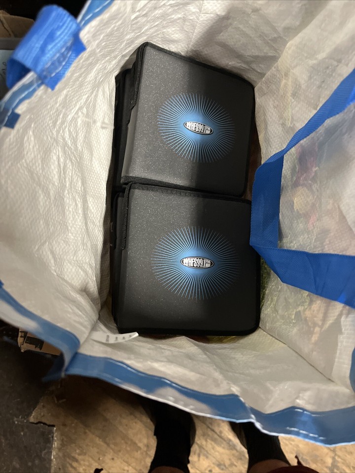 Vintage WHFS 99.1FM CD/DVD Book: Small Leather 12 Disc Holder Travel ...