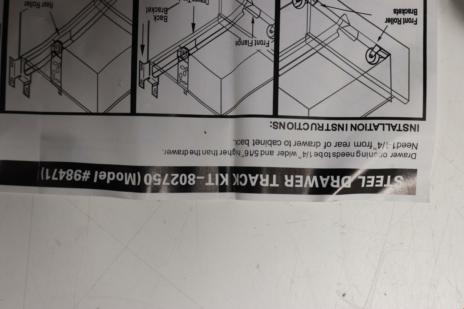 29x Pack 22" Metal Drawer Slide Kit Universal Design Rail Track System ...