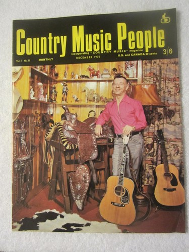1970 December COUNTRY MUSIC PEOPLE Magazine,Hank Snow cover,Vintage Vol ...