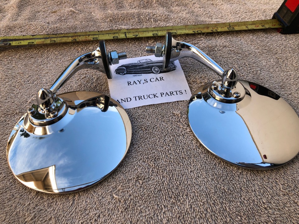 MG MGB Peep GT Classic Style Door Fender Mirrors | Pair