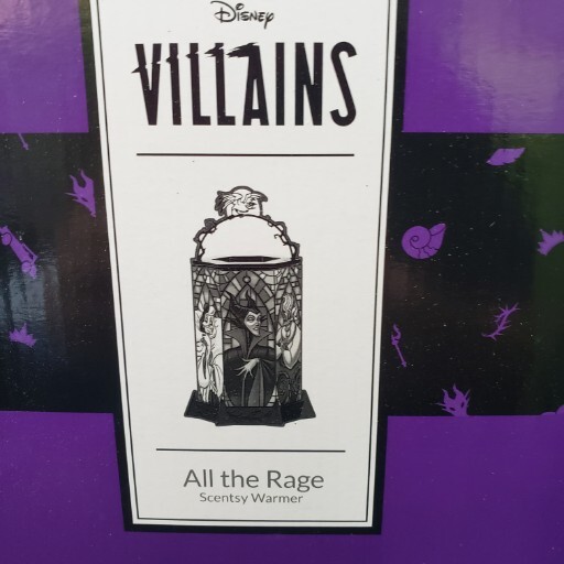 Scentsy Disney Villains All The Rage Stained Glass Light Up Wax Warmer ...