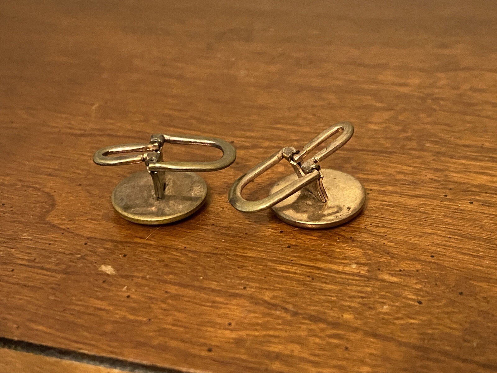 VICTORIAN ANTIQUE GOLD FILLED STONE CUFF BUTTONS CUFF… - Gem