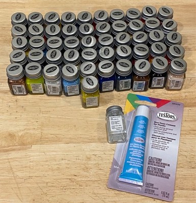 NEW 51 Testors Enamel model Paint unopened 0.25fl oz + tube + thinner ...