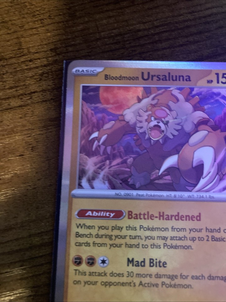 Bloodmoon Ursuluna 054/131 Prismatic Evolutions Rare Pokemon Card | eBay