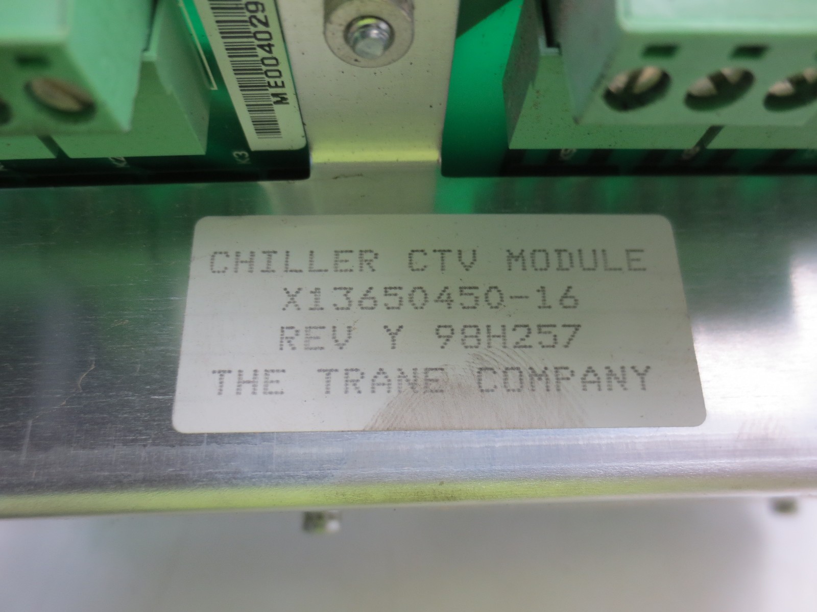 Trane Co. X13650450-16 Chiller CTV Module Rev Y (98J054) for sale ...