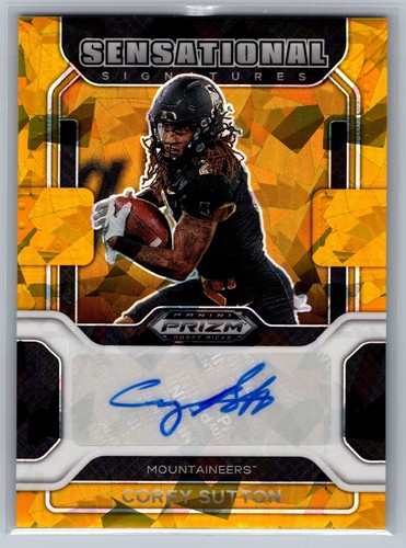 2023 Panini Chronicles Draft RC Rookie Corey Sutton 2022 Prizm Auto ...