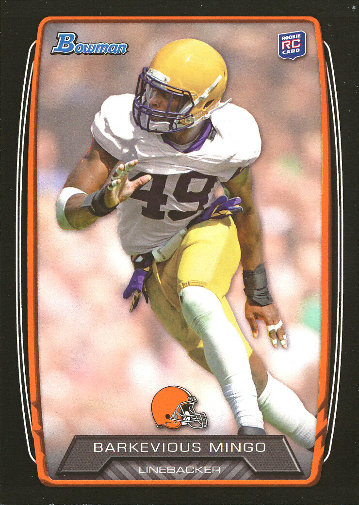 BOWMAN-BLACK Barkevious Mingo RC SEAHAWKS BEARS TEXANS COLTS PATRIOTS ...