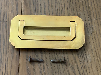 Vintage 60-70's Henredon Polished Brass Campaign Drawer Pull Handle 3 3 ...