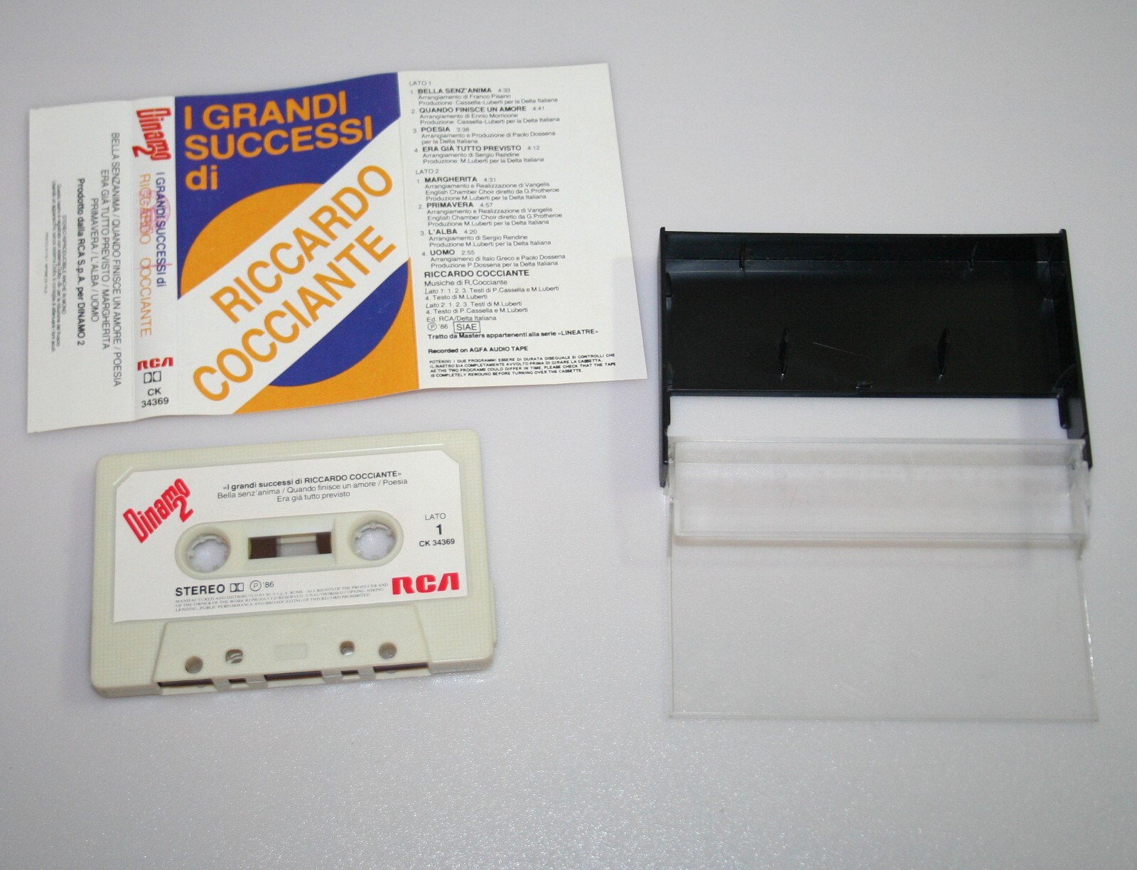 MUSICASSETTA I GRANDI SUCCESSI DI RICCARDO COCCIANTE - DINAMO 2 - RCA ...