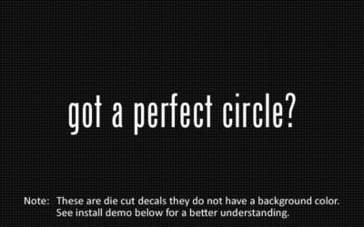 (2x) got a perfect circle? Sticker Die Cut Decal vinyl | eBay