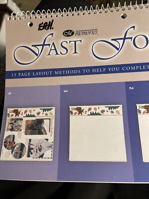 Creative Memories Book FAST FORMULAS Scrapbooking Layout Methods Spiral ...