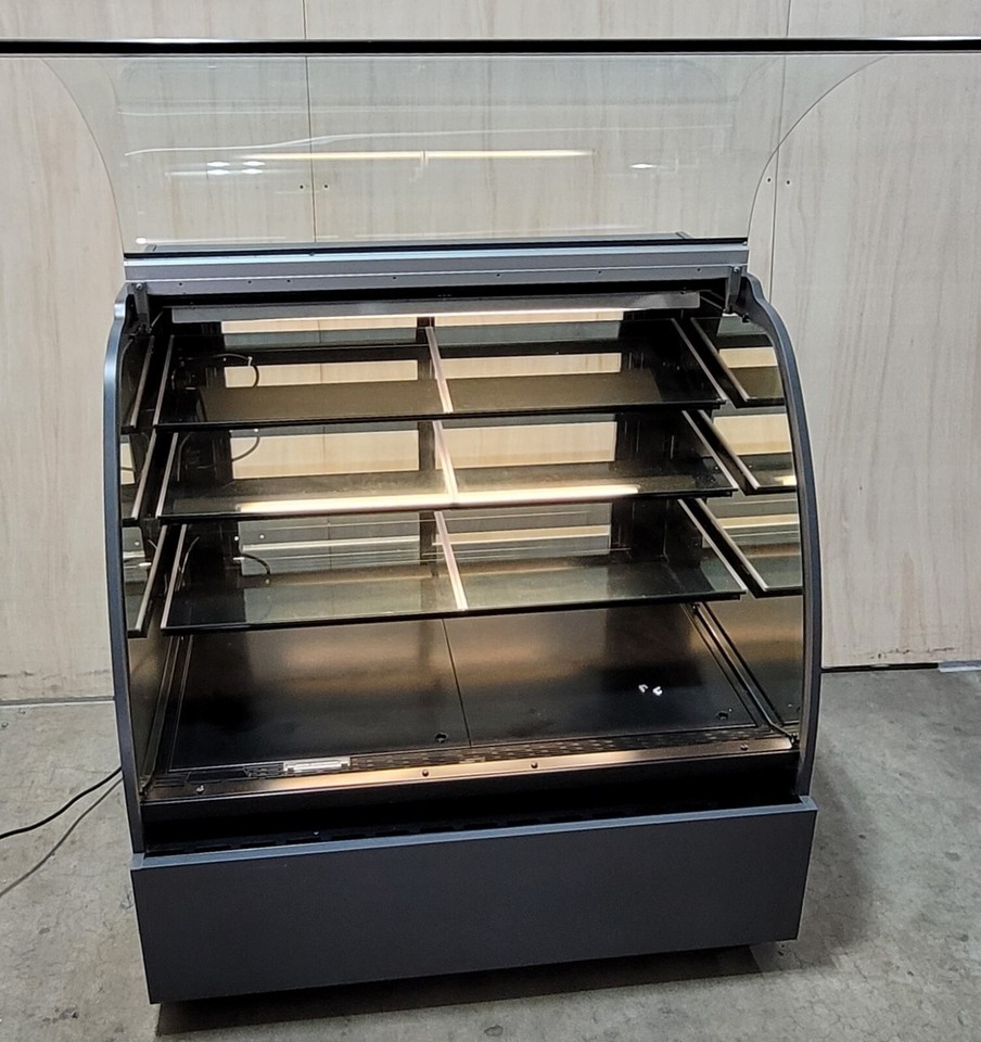 STRUCTURAL CONCEPTS ENCORE HV48R CURVED GLASS REFRIGERATED MERCHANDISER ...