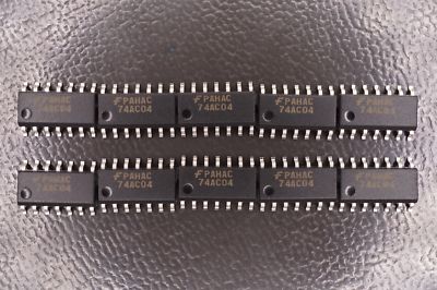 Lot of 10 74AC04SC Fairchild Semiconductor CMOS Hex Inverter 14 Pin ...