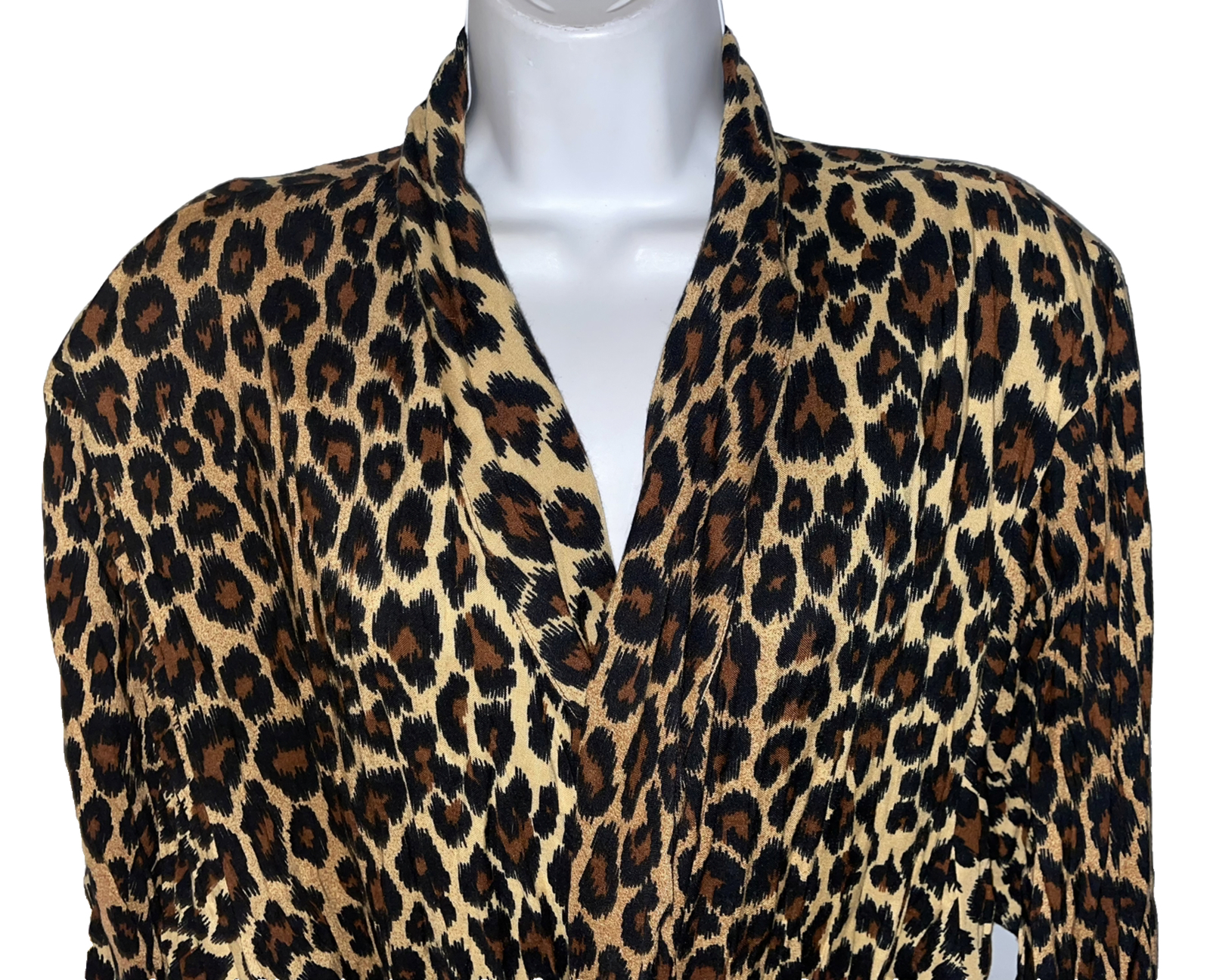 VTG Victorias Secret Crown Label Long Leopard Print C… - Gem