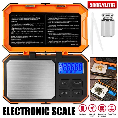 50g/0.001g Digital Milligram Scale High Precision Jewelry Balance ...