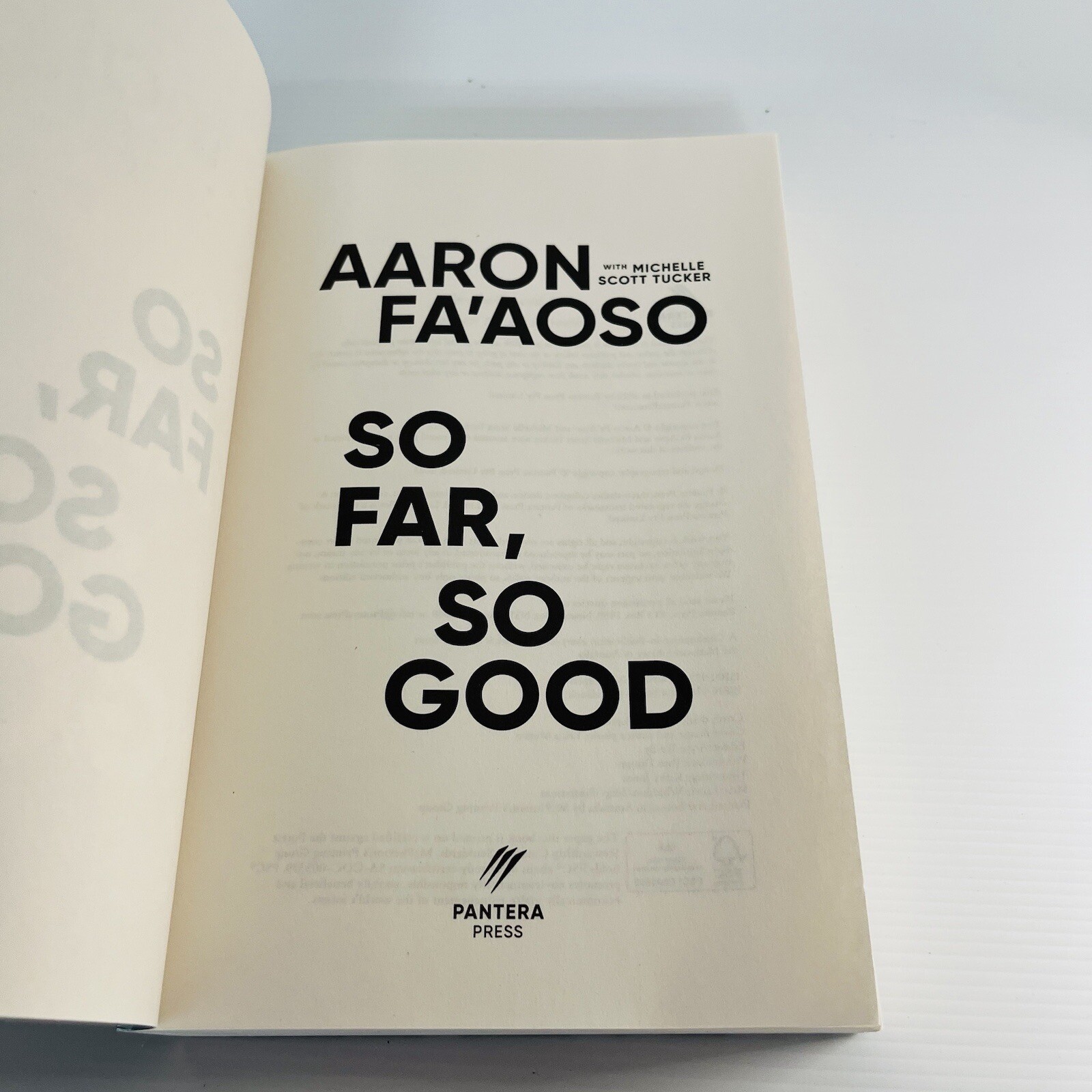 NEW So Far, So Good, Aaron Fa'Aoso PB Torres Strait loss | eBay