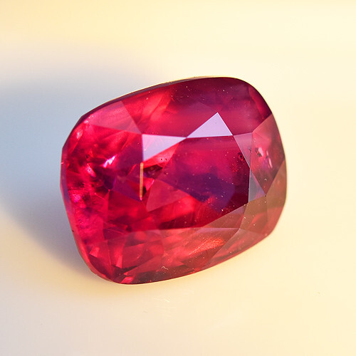 GRS Certified Natural Ruby 5.35 Cts Purplish Red Color Unheated From ...