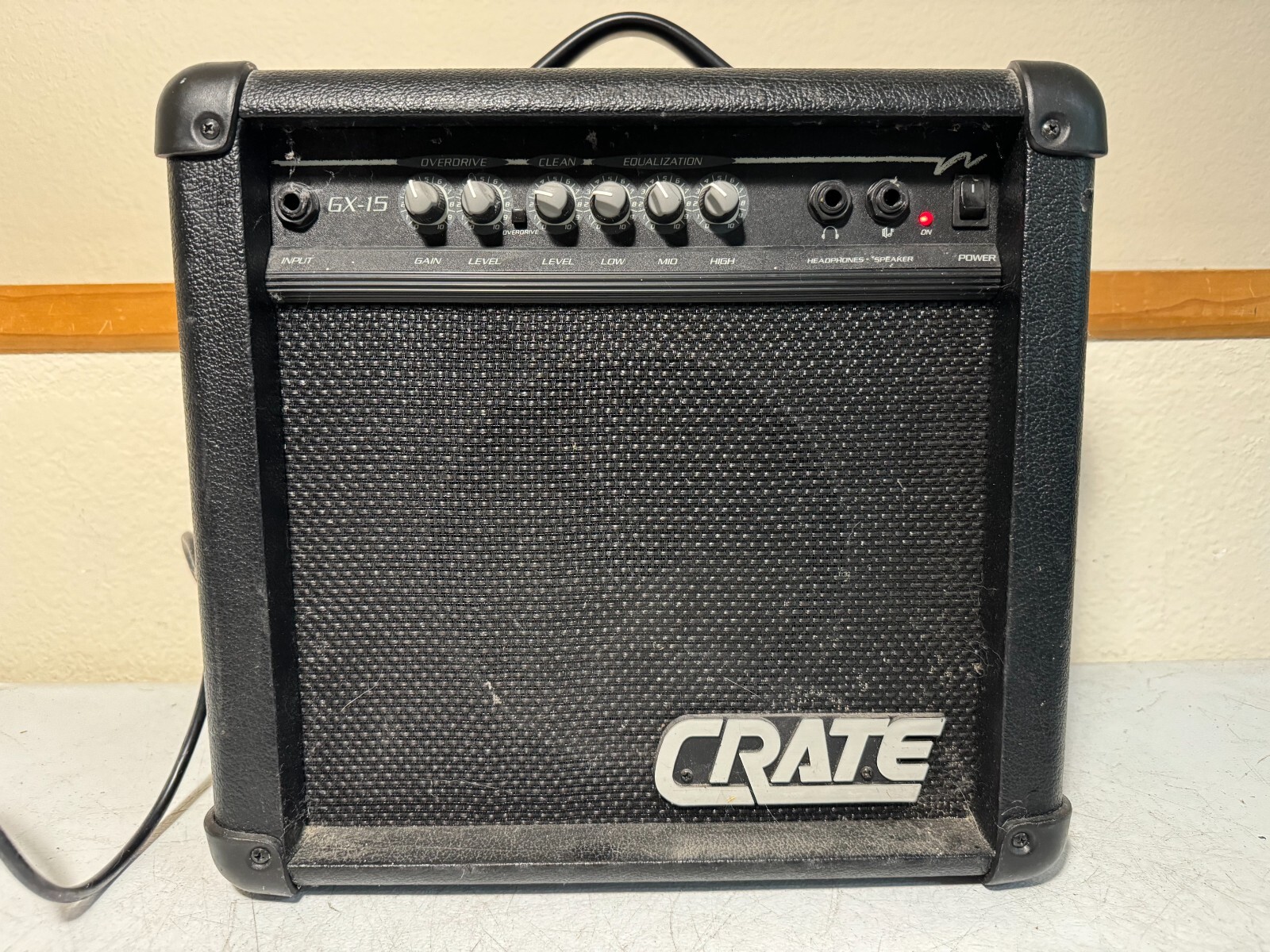 Crate GX-15 Guitar Amplifier Electric Amp Music Instrument Practice 15w ...