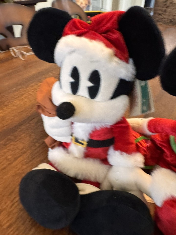 Disney Parks Holiday Cheer Christmas Santa Mickey & Minnie Mouse 17 ...