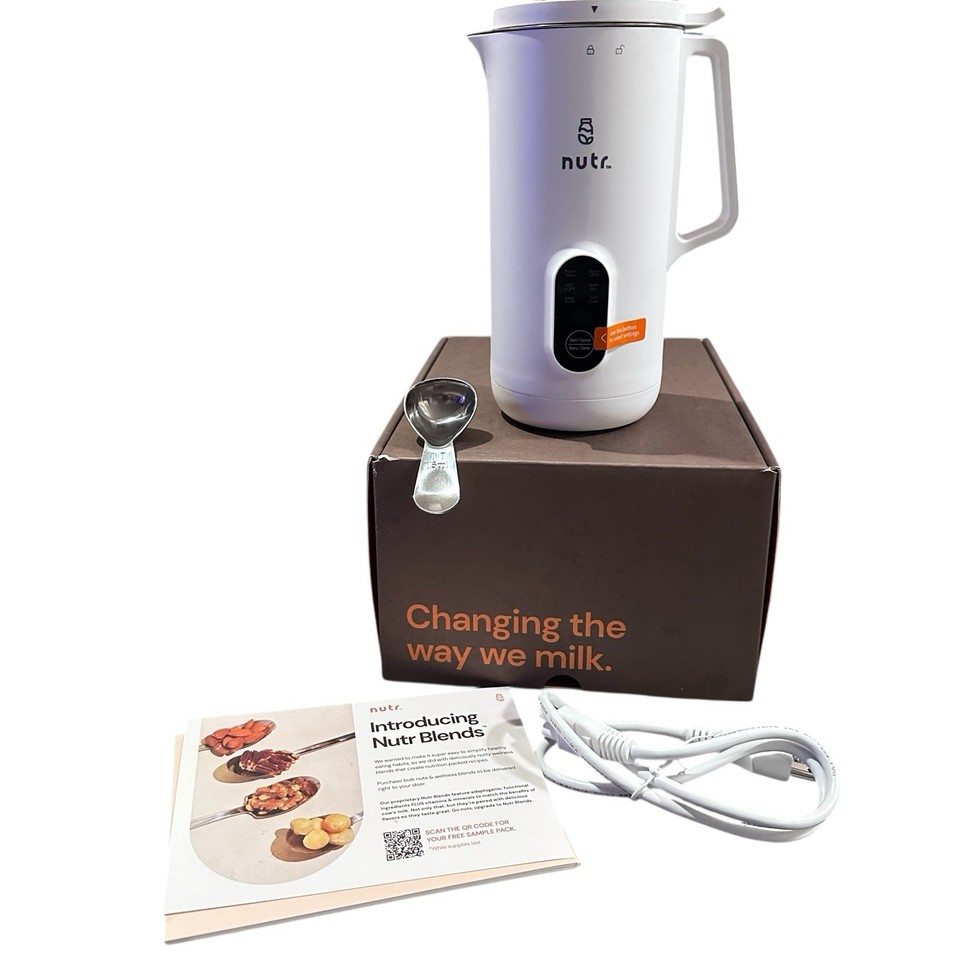 NUTR Machine Automatic Nut Milk Maker Single Serve 350ml - New/Open To ...